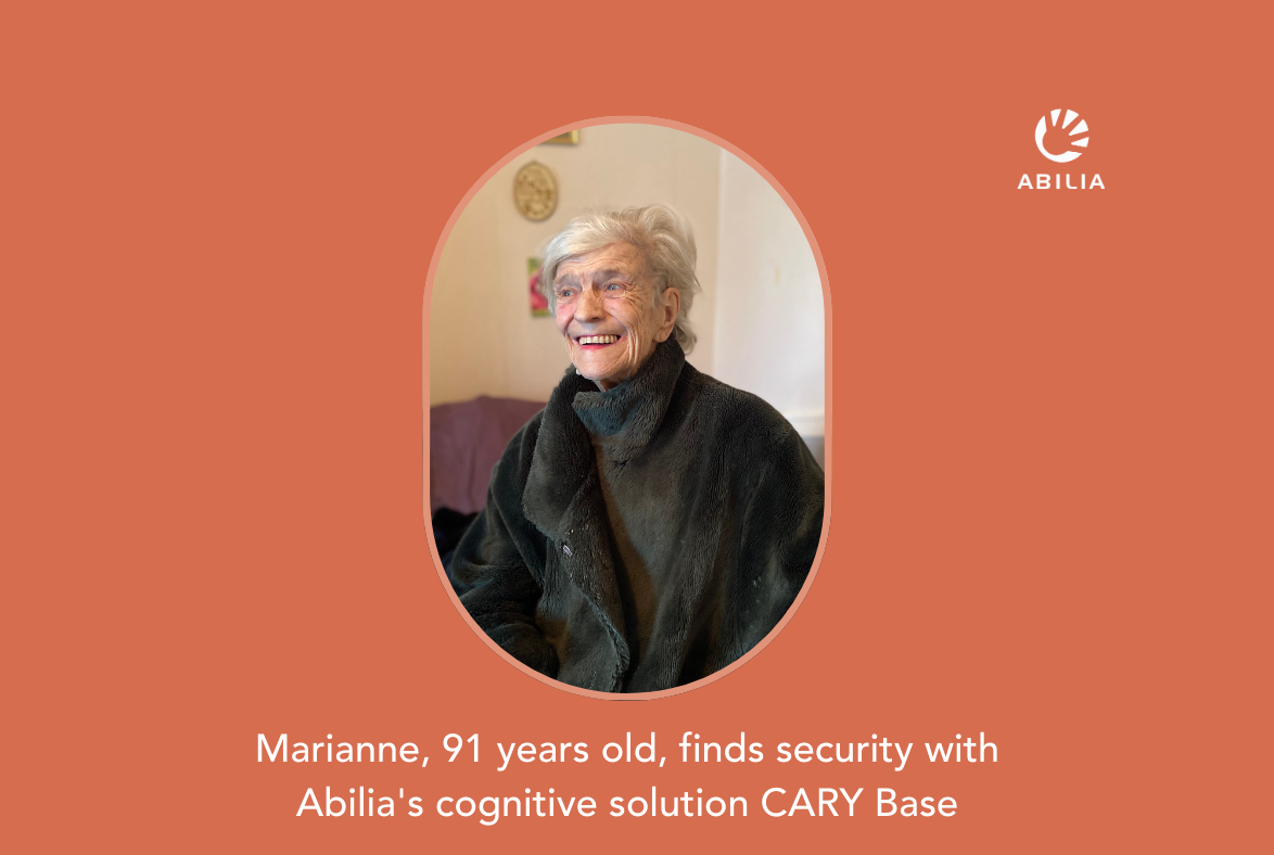 Marianne, 91 years old, finds security with Abilia's cognitive solution CARY Base | Abilia